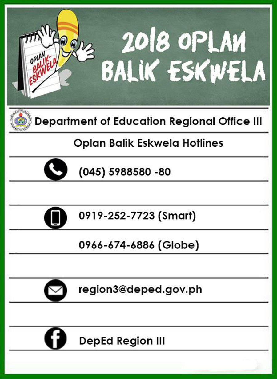 Department of Education Region Oplan Balik Eskwela (OBE) - iOrbit News ...