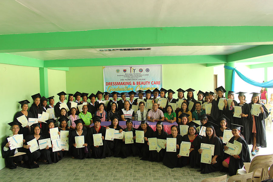 46 San Antonio residents graduate from DSWD Tech-Voc Program - iOrbit ...
