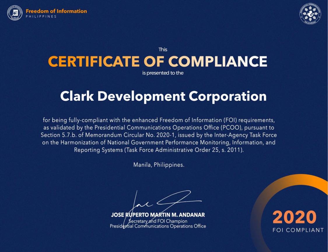 PCOO certifies CDC as FOI-compliant - iOrbit News Online