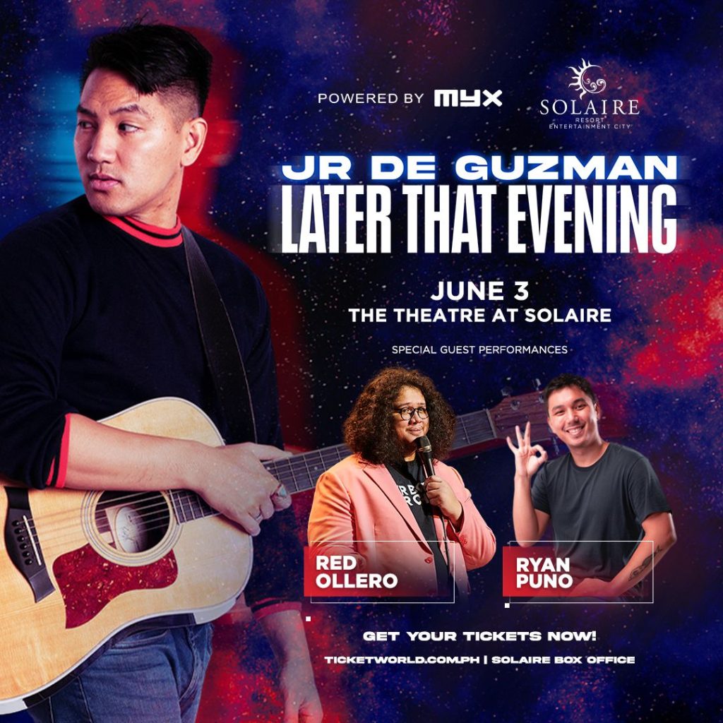 JR De Guzman brings music and comedy onstage in 'Later That Evening ...