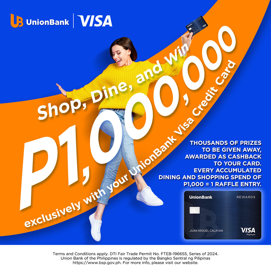 Shop and dine with your UnionBank Visa Credit Card and win up to 1 ...