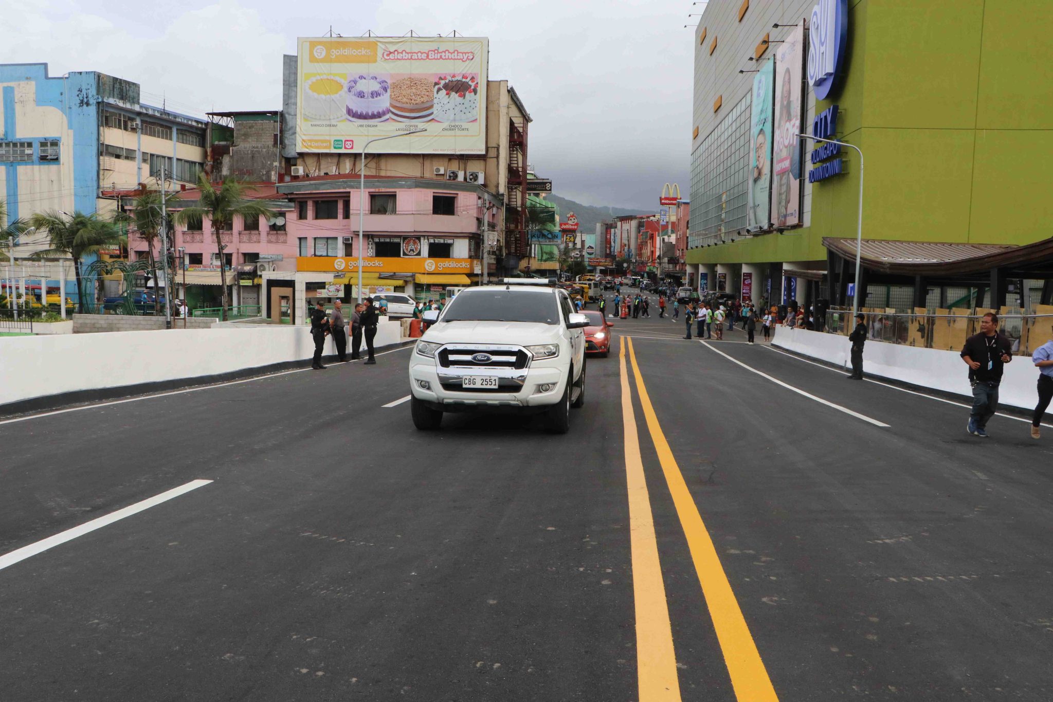 The newly constructed Magsaysay bridge in Subic Bay Freeport opens to ...
