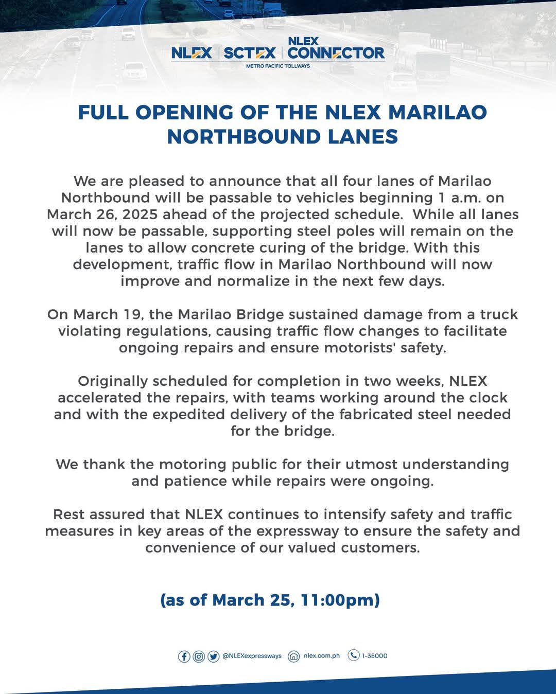 Marilao bridge repair shows Filipino efficiency - iOrbit News Online