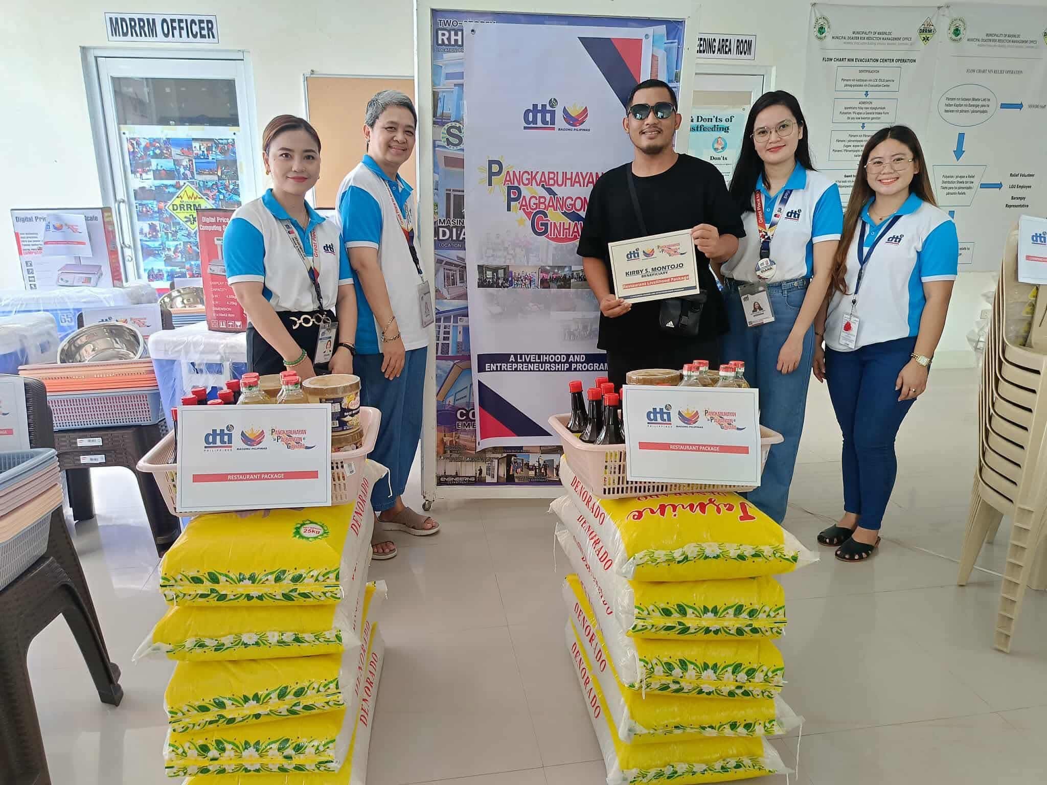 DTI strengthens disaster recovery efforts with livelihood aid, skills ...