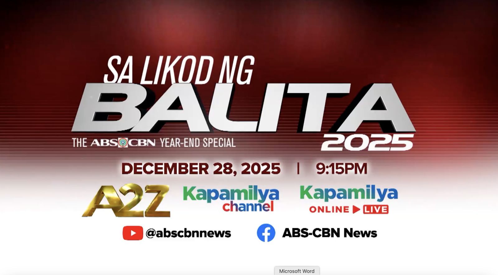 ABS-CBN NEWS' 2025 Year-end special 'Sa Likod ng Balita' recaps the ...