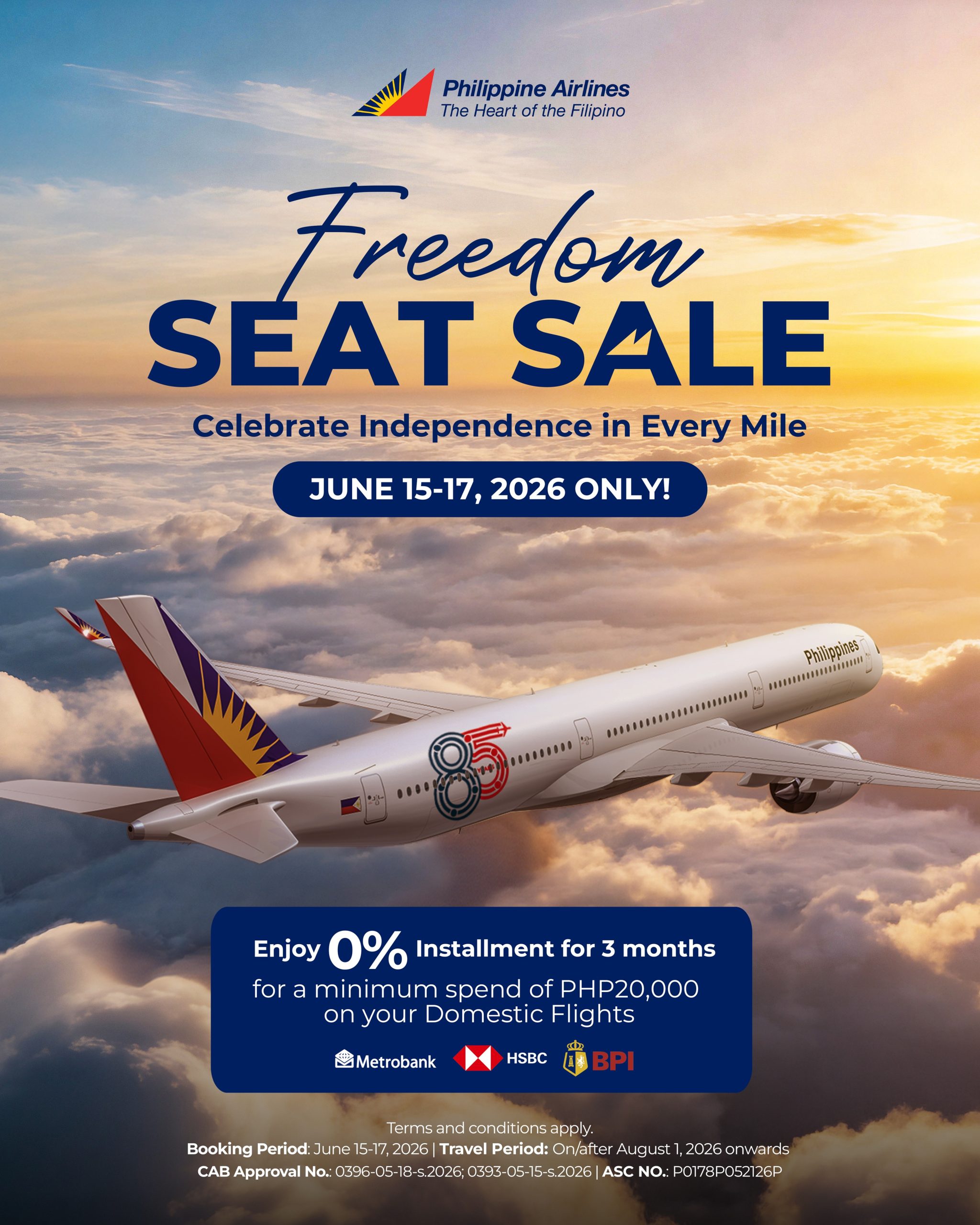 June 15–17 Only: PAL Rolls Out Freedom Seat Sale with Up to 50% Off ...